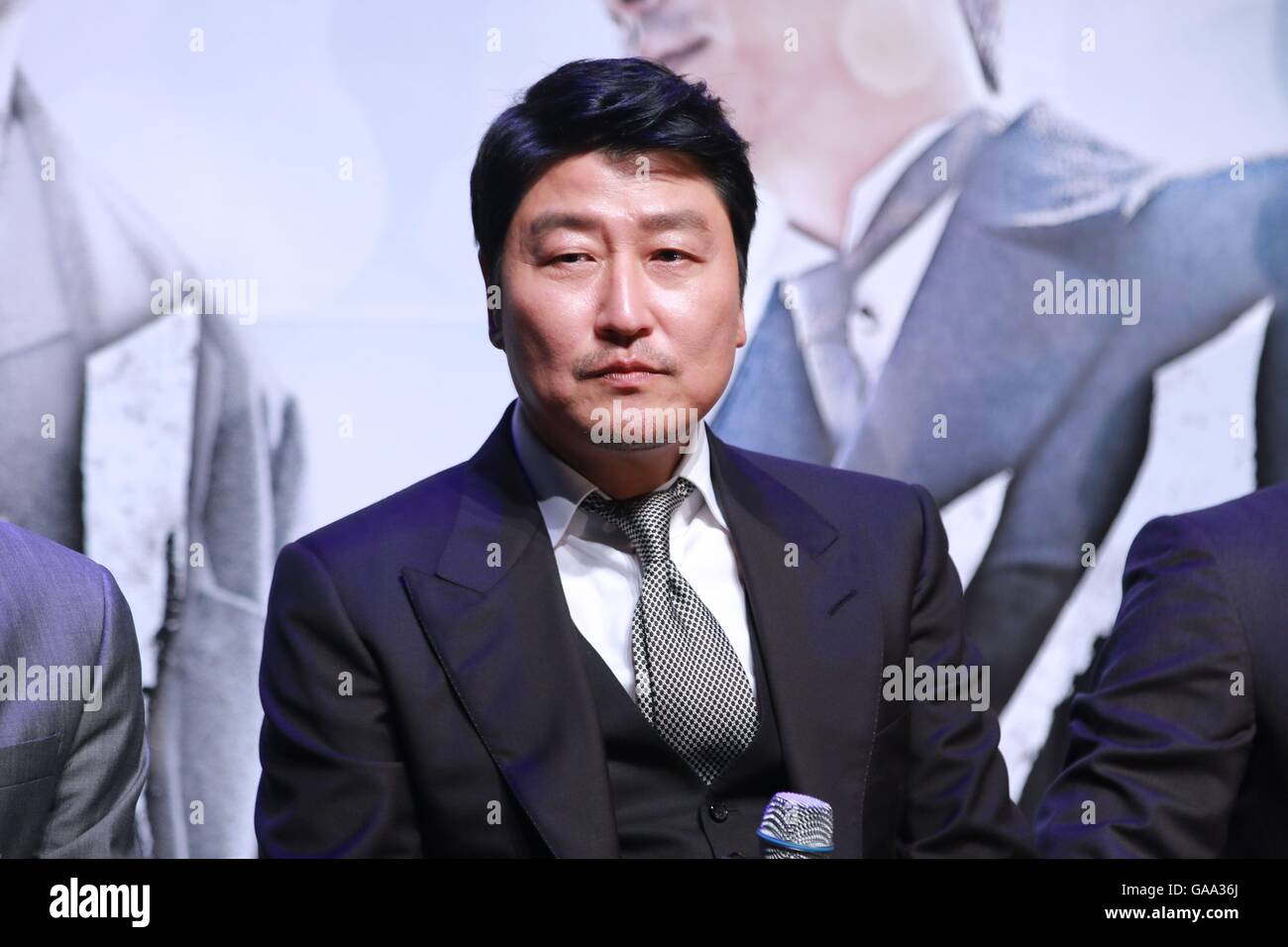 Seoul, Korea. 04th Aug, 2016. Gong Yoo, Han Ji Min, Byung ho Son and Kang-ho Song attend the ...