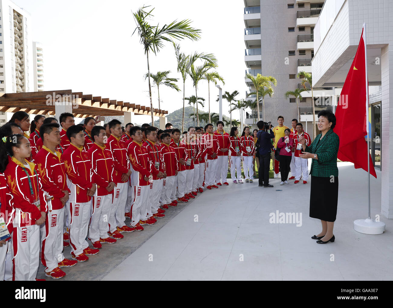 Rio De Janeiro, Chinese Olympic delegation in Rio de Janeiro. 4th Aug ...