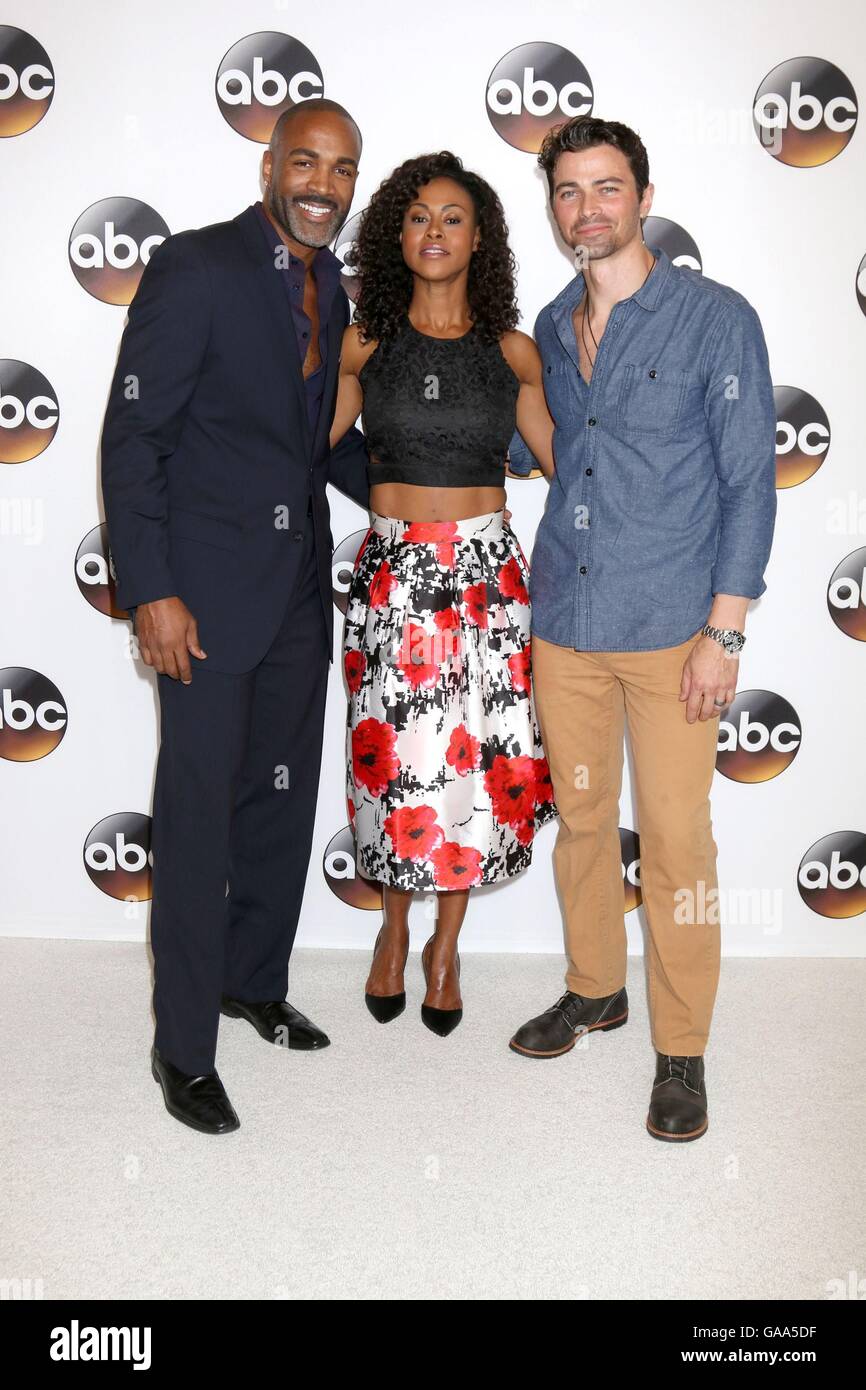 Donnell Turner, Vinessa Antoine, Matt Cohen at arrivals for Disney ABC ...