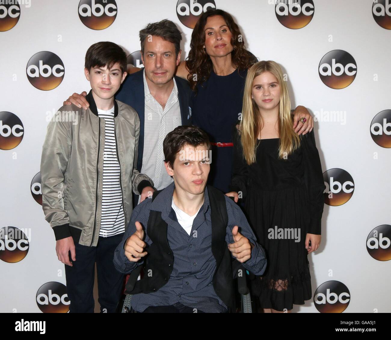 Beverly Hills, CA. 4th Aug, 2016. Mason Cook, John Ross Bowie, Minnie ...