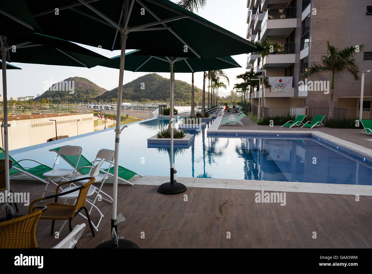 Rio de Janeiro, Brazil. 4th August, 2016. Olympic Village during the ...