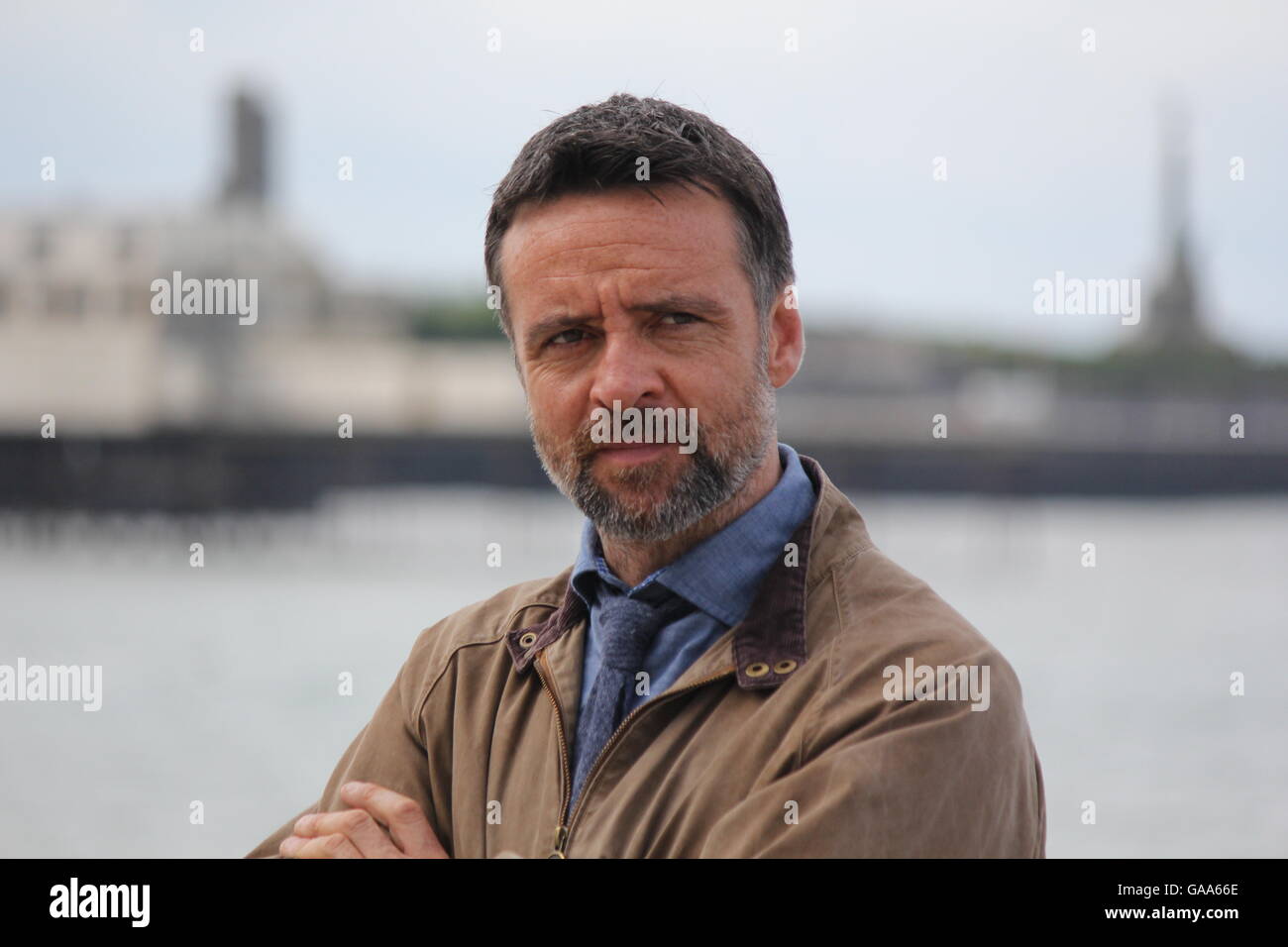 Aberystwyth, Wales, UK. 5th August, 2016. Actor Richard Harrington star ...