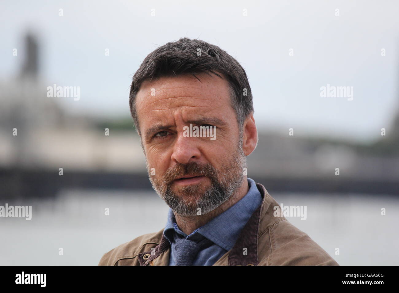 Aberystwyth, Wales, UK. 5th August, 2016. Actor Richard Harrington star ...