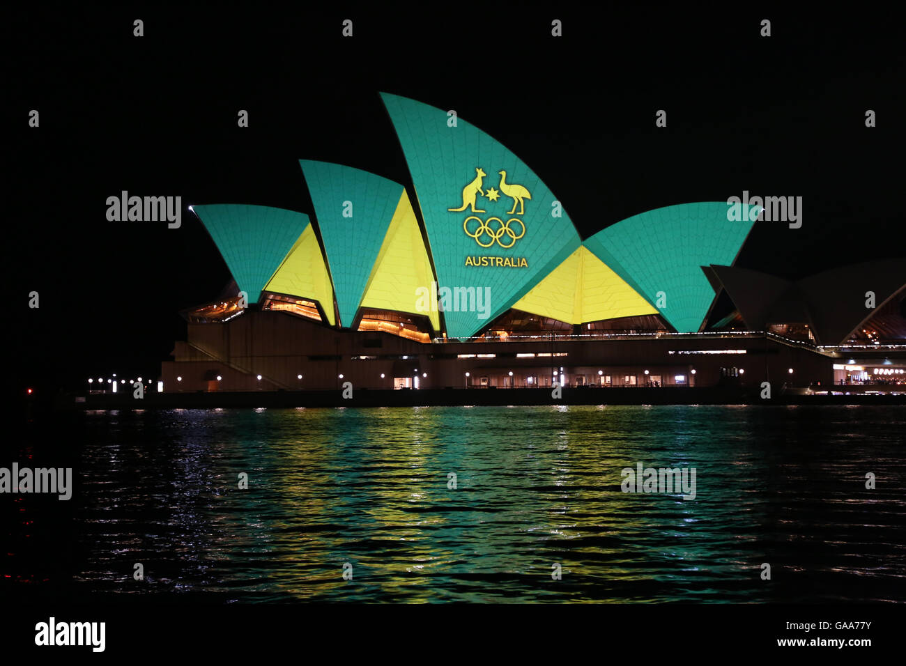 Sydney green and gold opera house hi-res stock photography and images ...