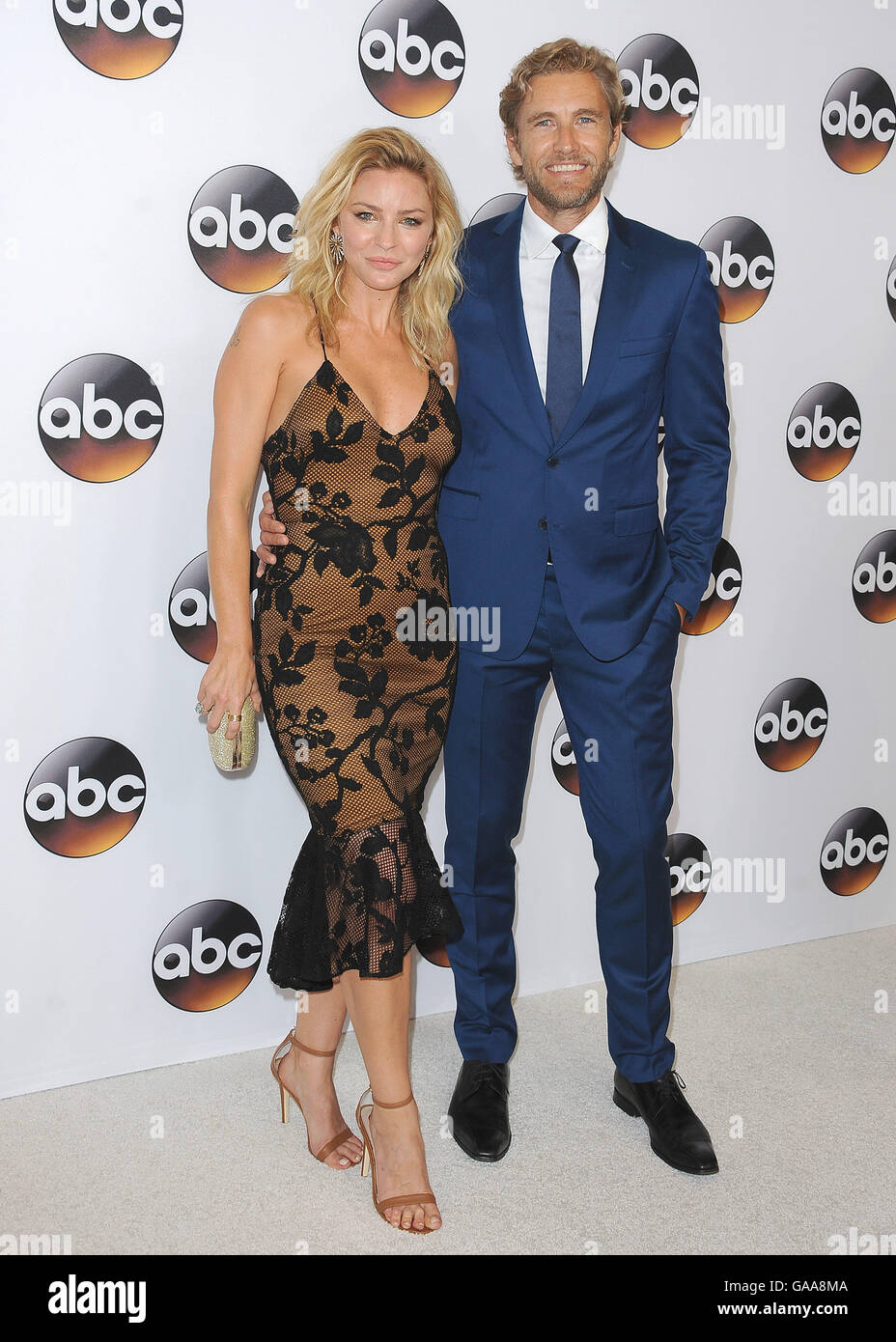 BEVERLY HILLS, CA - AUGUST 4: Tabrett Bethell and Brett Tucker at the ...