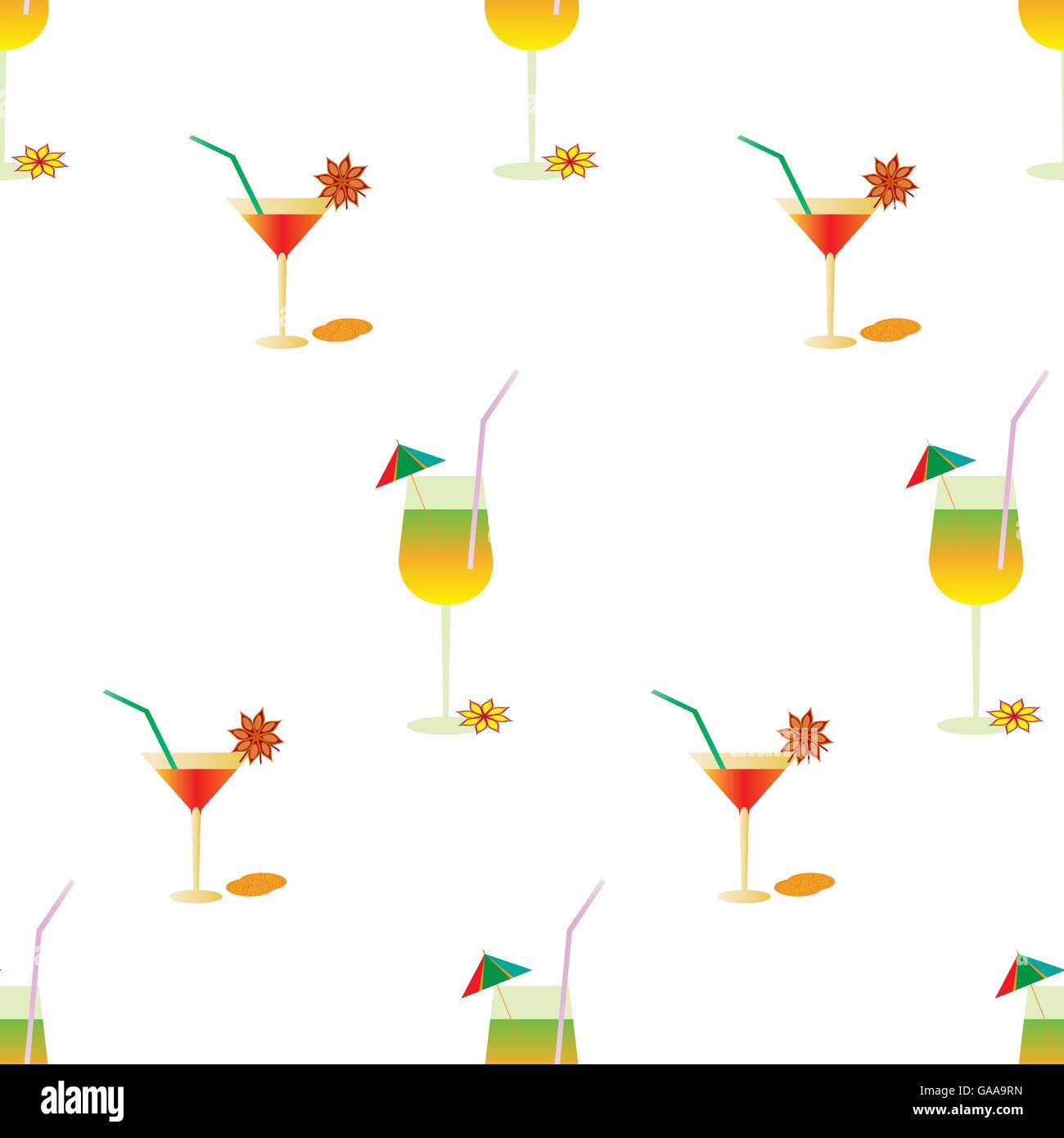 Colorful cocktails Stock Vector Images - Alamy