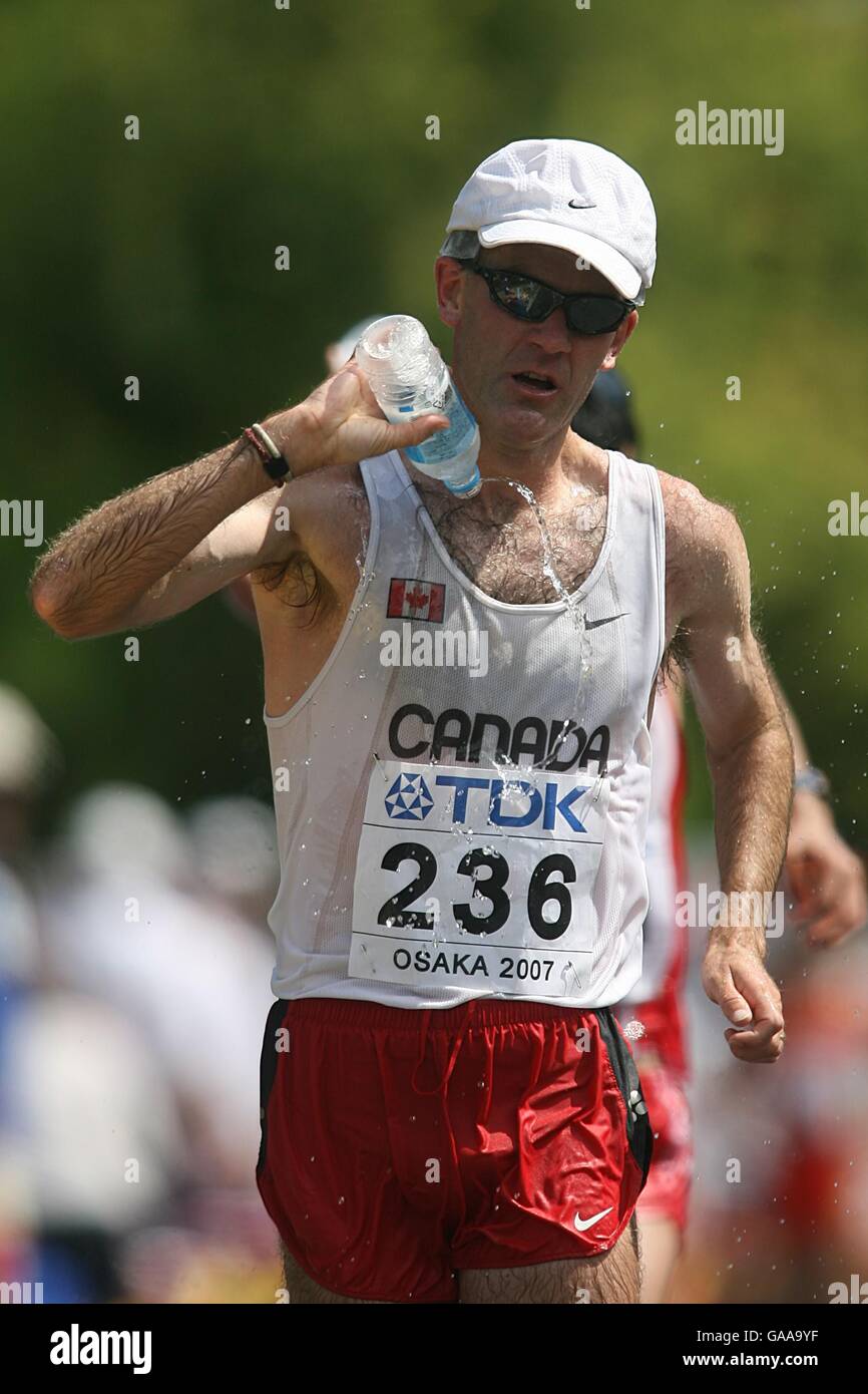 Canada's Tim Berrett in action during the Men's 50 Kilometres Race Walk ...