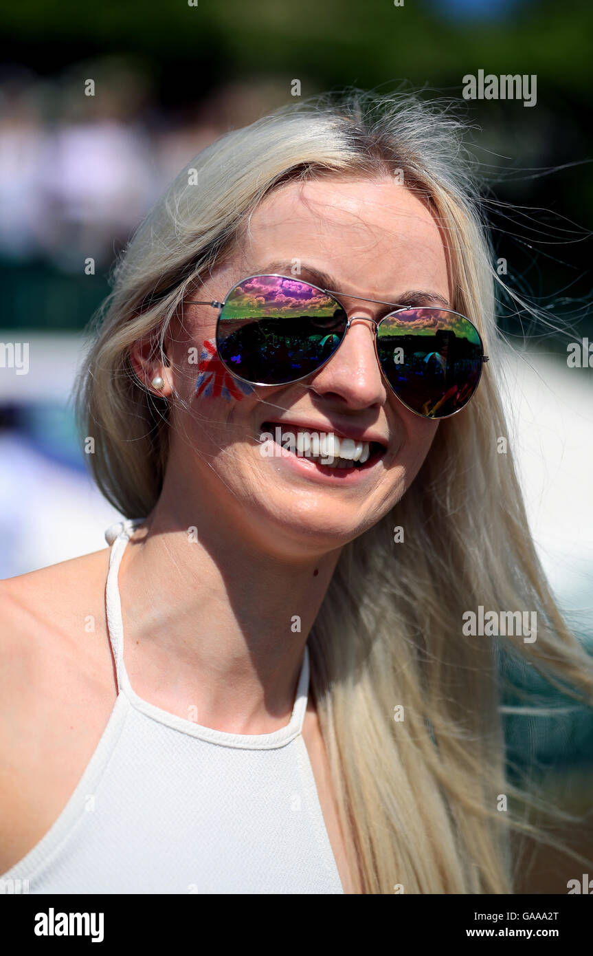 Emma Howell from Balham on Murray Mound ahead of day seven of the ...