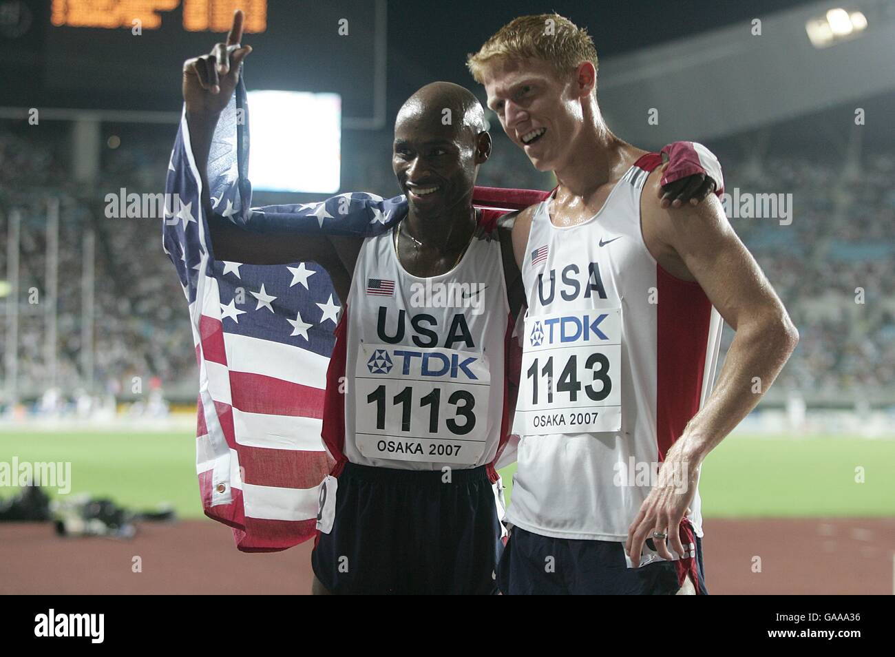 Athletics - IAAF World Athletics Championships - Osaka 2007 - Nagai Stadium. USA's Bernard Lagat ...