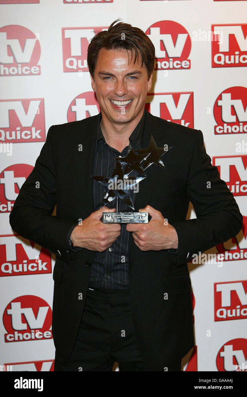 John Barrowman wins the Best New Drama award for Torchwood, at the TV ...