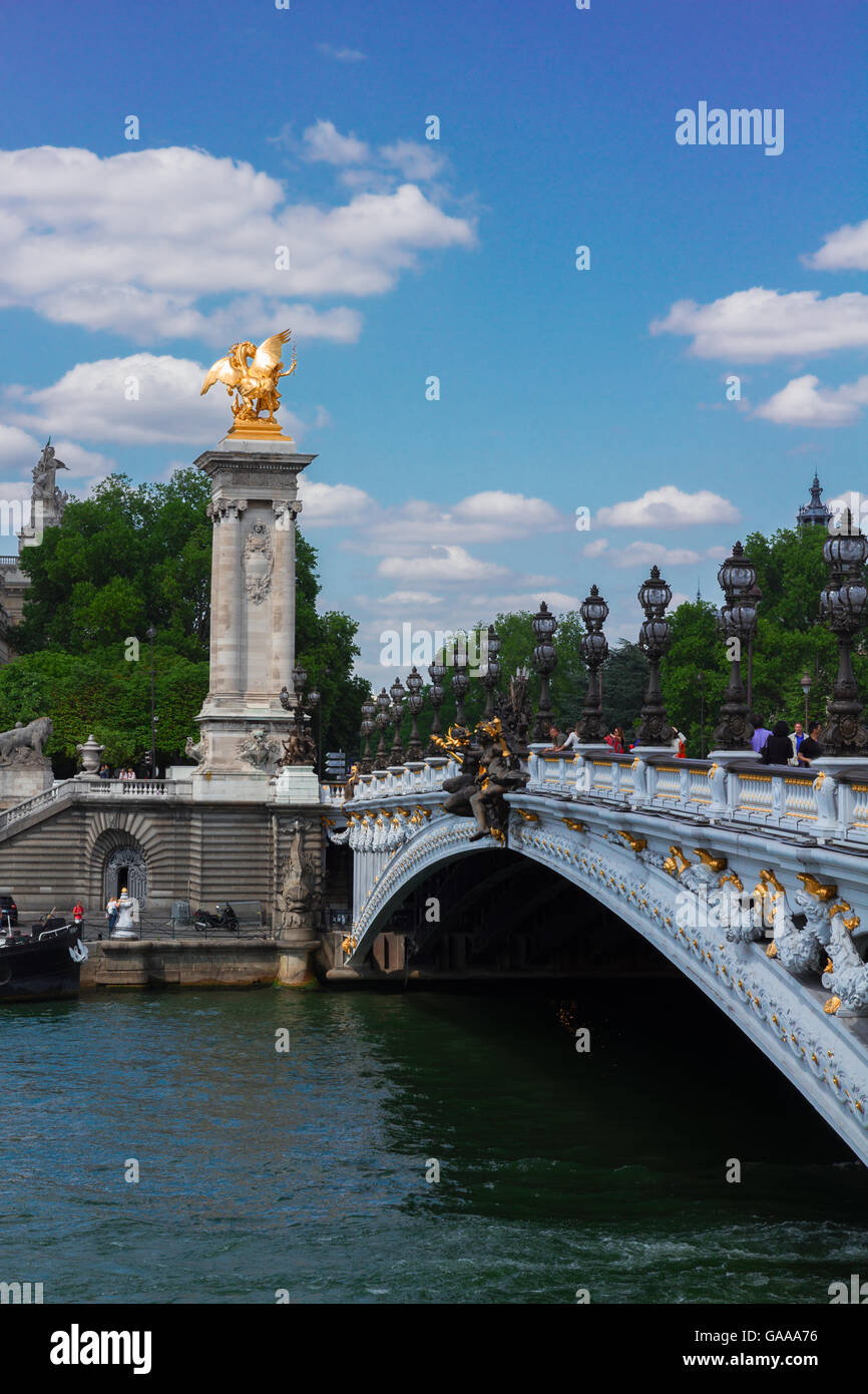 Bridge of Alexandre III in Paris, France Stock Photo - Alamy