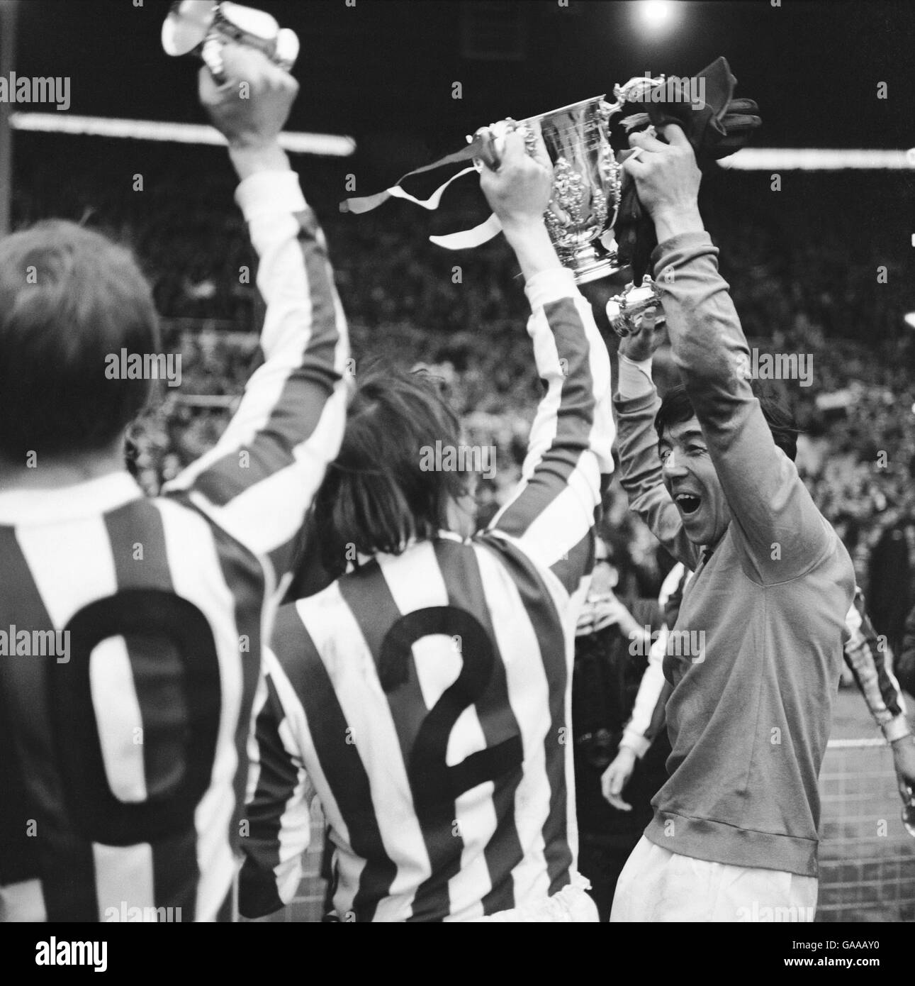 Stoke goalkeeper Black and White Stock Photos & Images - Alamy
