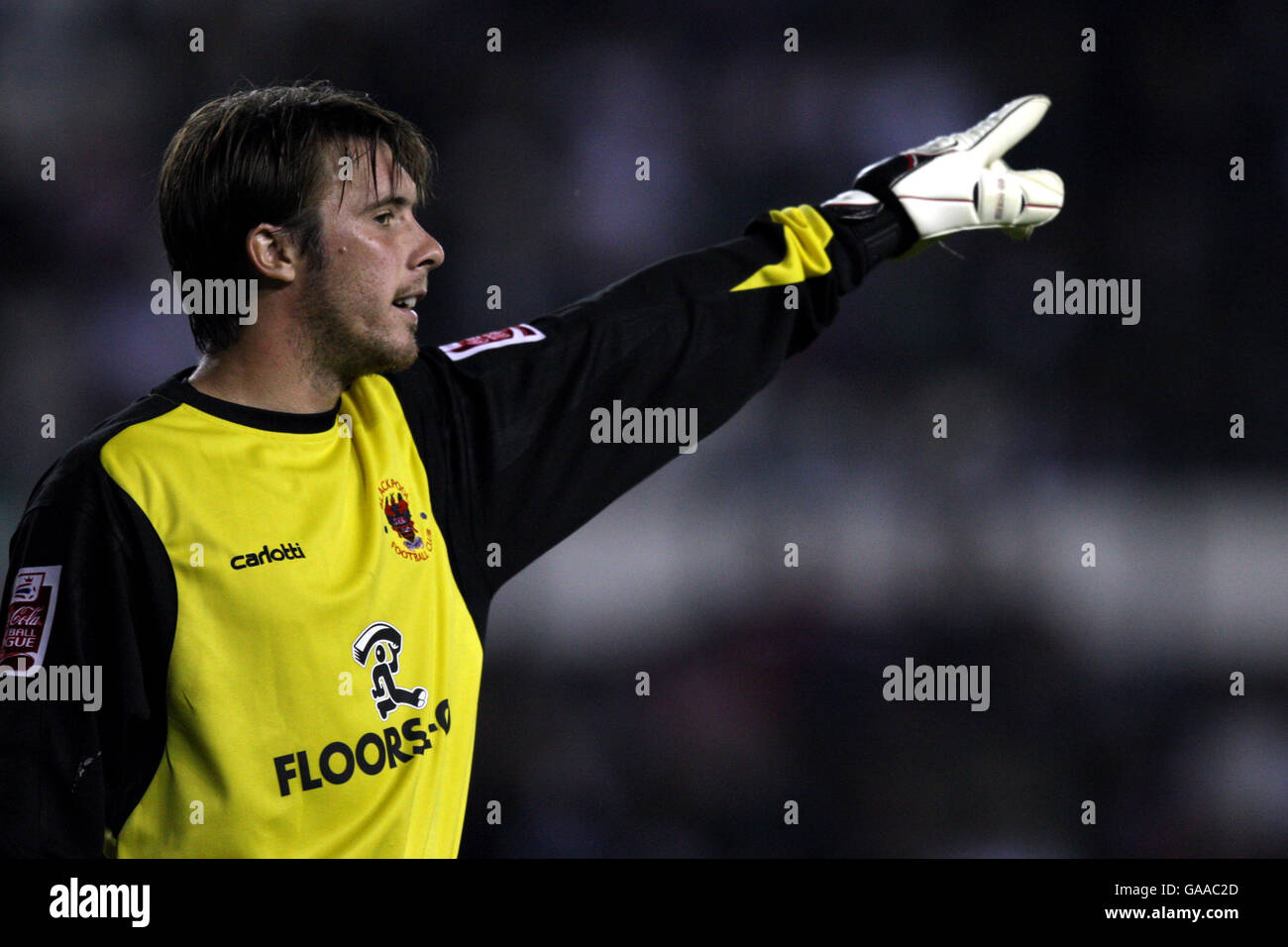 Blackpool goalkeeper rhys evans hi-res stock photography and images - Alamy