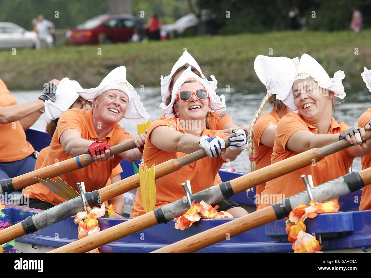 STANDALONE Photo. An all-female Dutch boat team take part in the 2007 ...