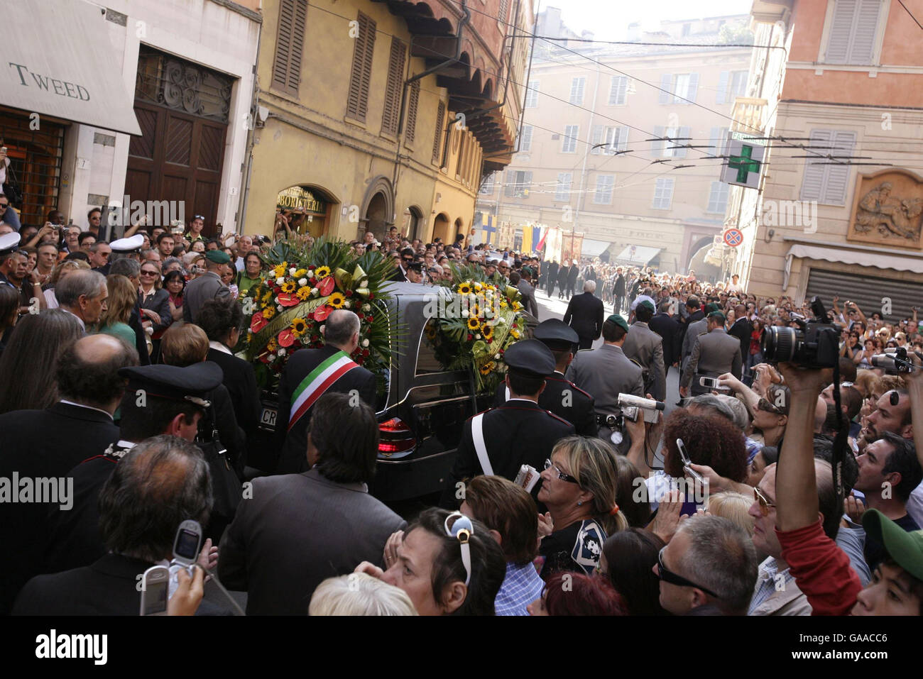 The funeral of Luciano Pavarotti at the 12th century cathedral Duomo Di ...