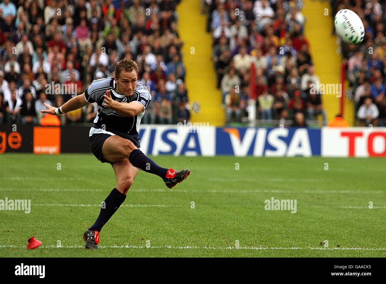 Scotlands dan parks scores the first conversion of the game hi-res ...