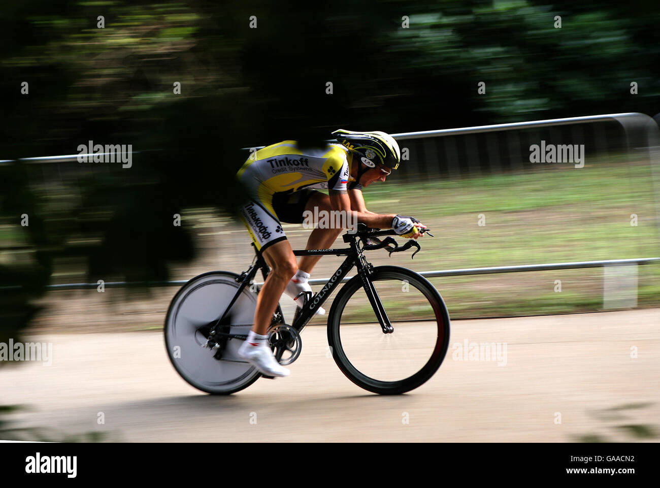 Russia's Alexander Serov from the Tinkoff Credit Systems team comes ...