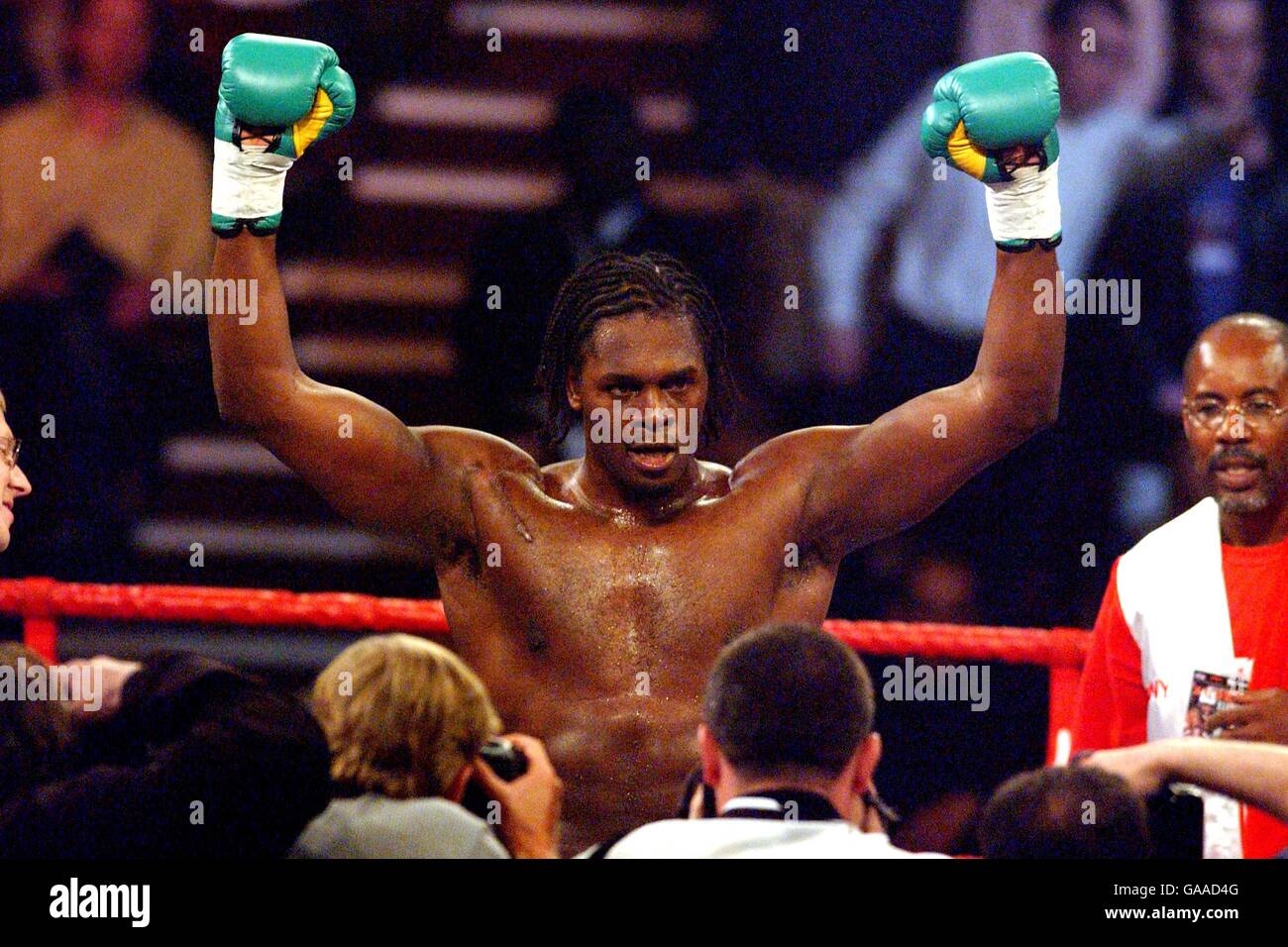 Boxing - Heavyweight Bout - Audley Harrison v Julius Long Stock Photo ...