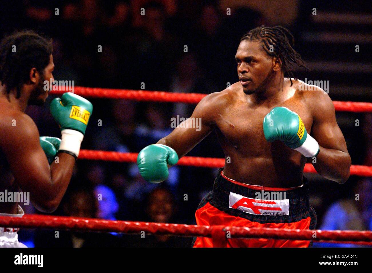 Boxing heavyweight bout audley harrison v julius long hi-res stock ...