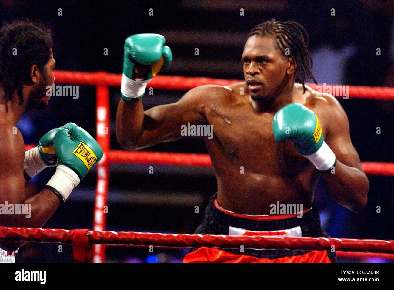 Boxing heavyweight bout audley harrison v julius long hi-res stock ...