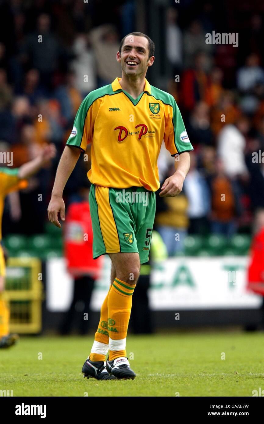Norwich City's Craig Fleming is all smiles after beating Wolverhampton ...