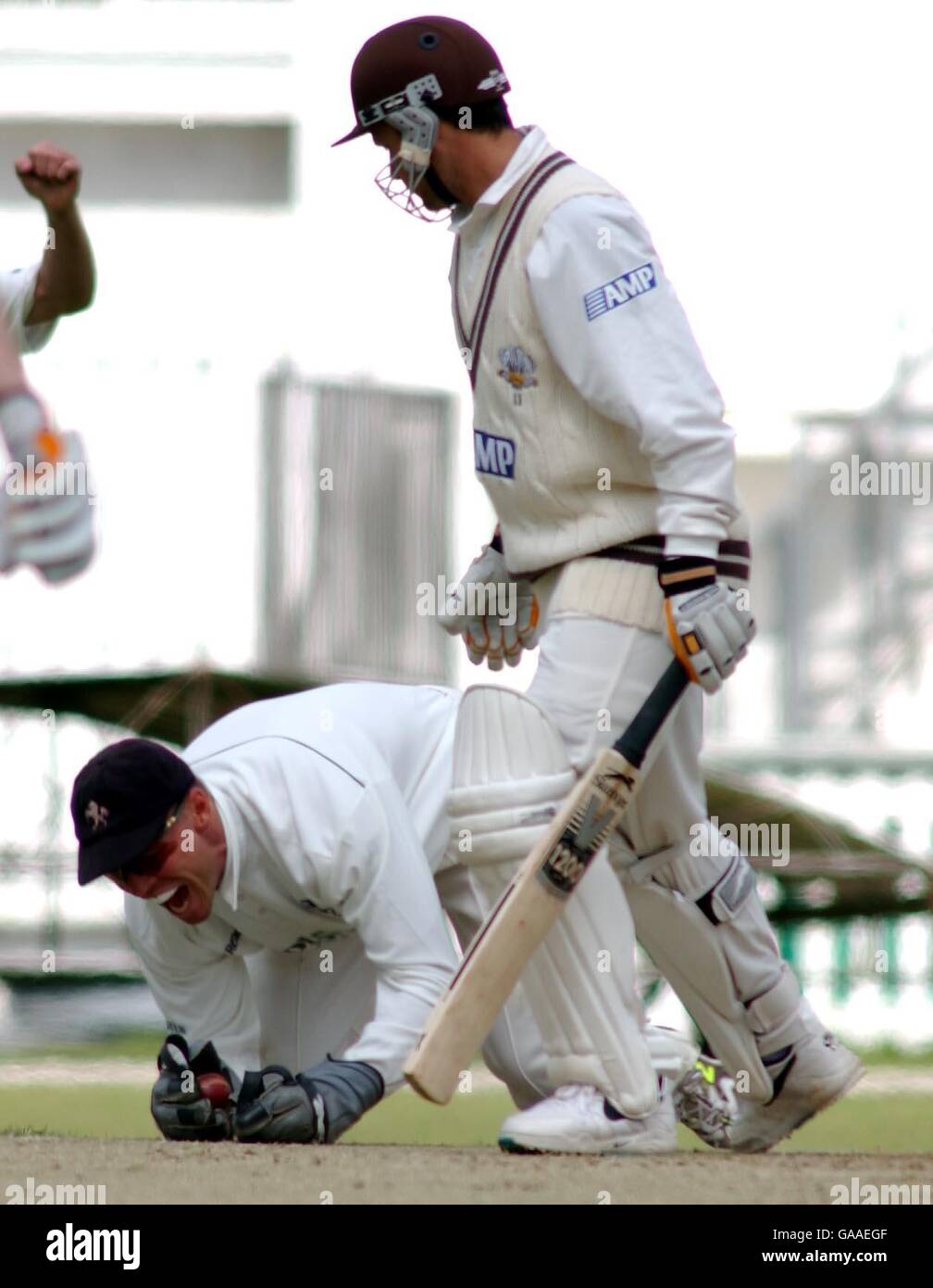 Cricket - Benson and Hedges Cup - Surrey v Kent. Surrey's Mark ...
