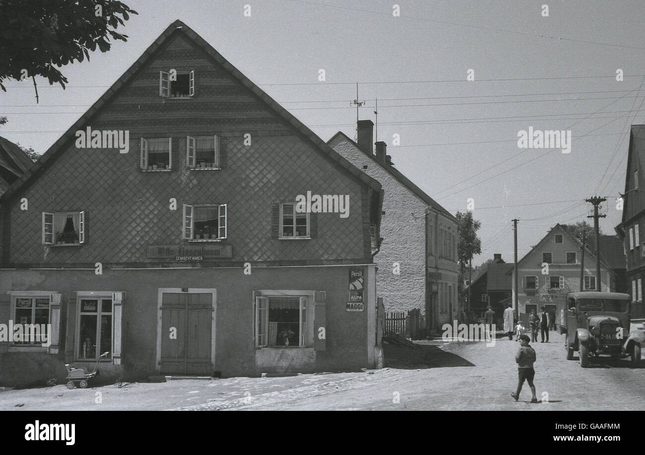 1930s, historical, picture shows general store of Bohemian german jew ...