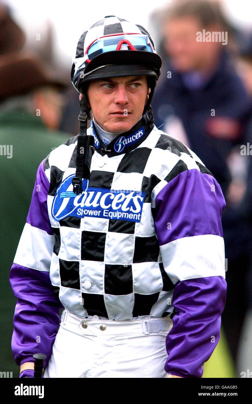 Horse Racing - Newmarket - 1000 Guineas. Jason Tate, Jockey Stock Photo ...