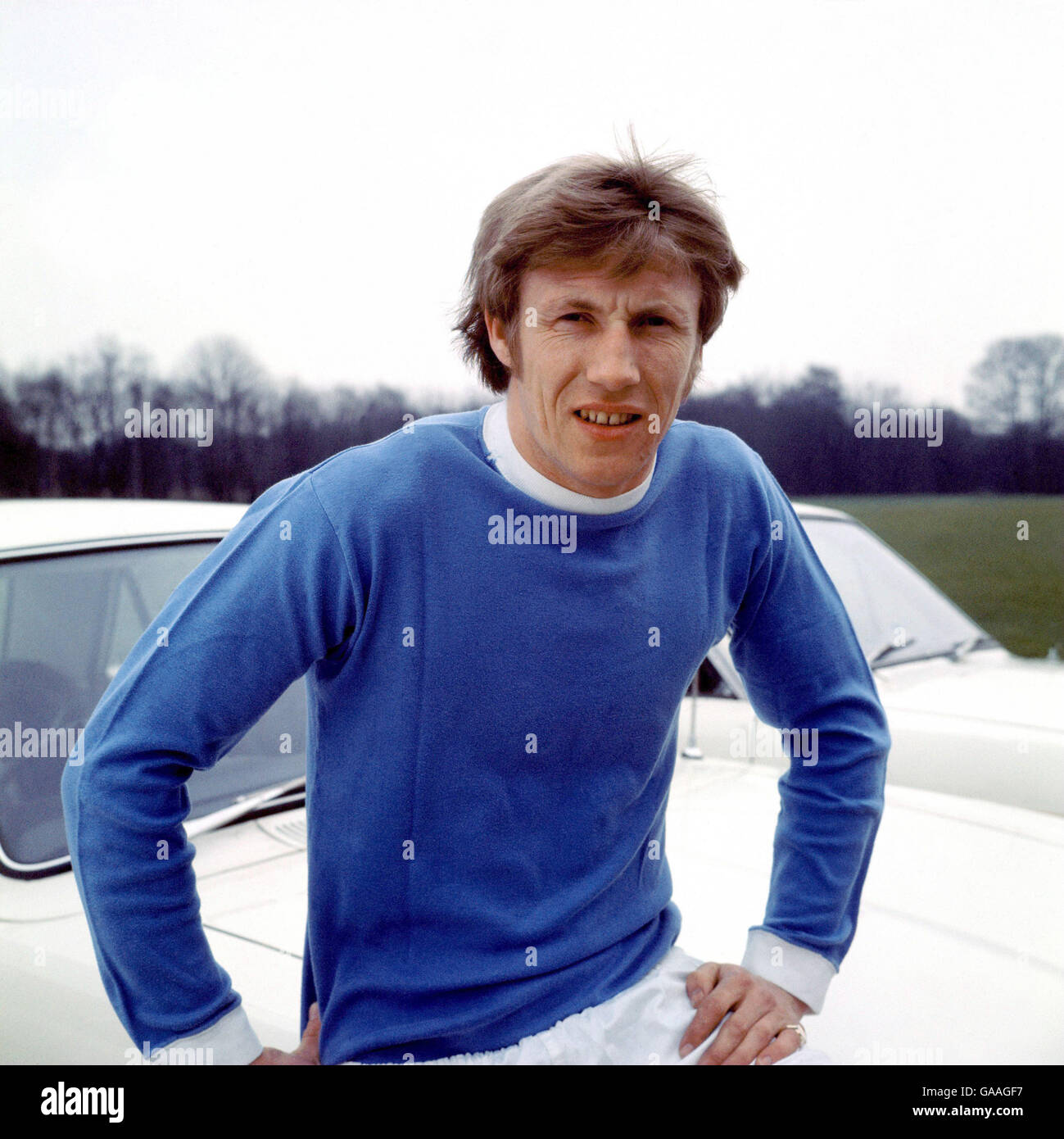 England and Manchester City's Colin Bell, wearing his Manchester City ...