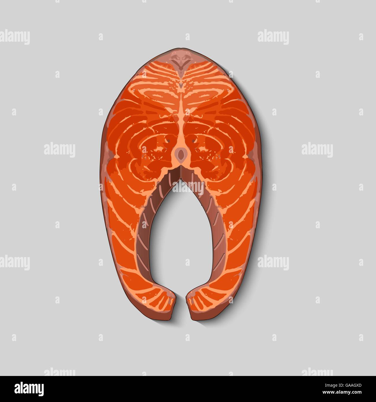 Salmon fish vector illustration Stock Vector Image & Art - Alamy