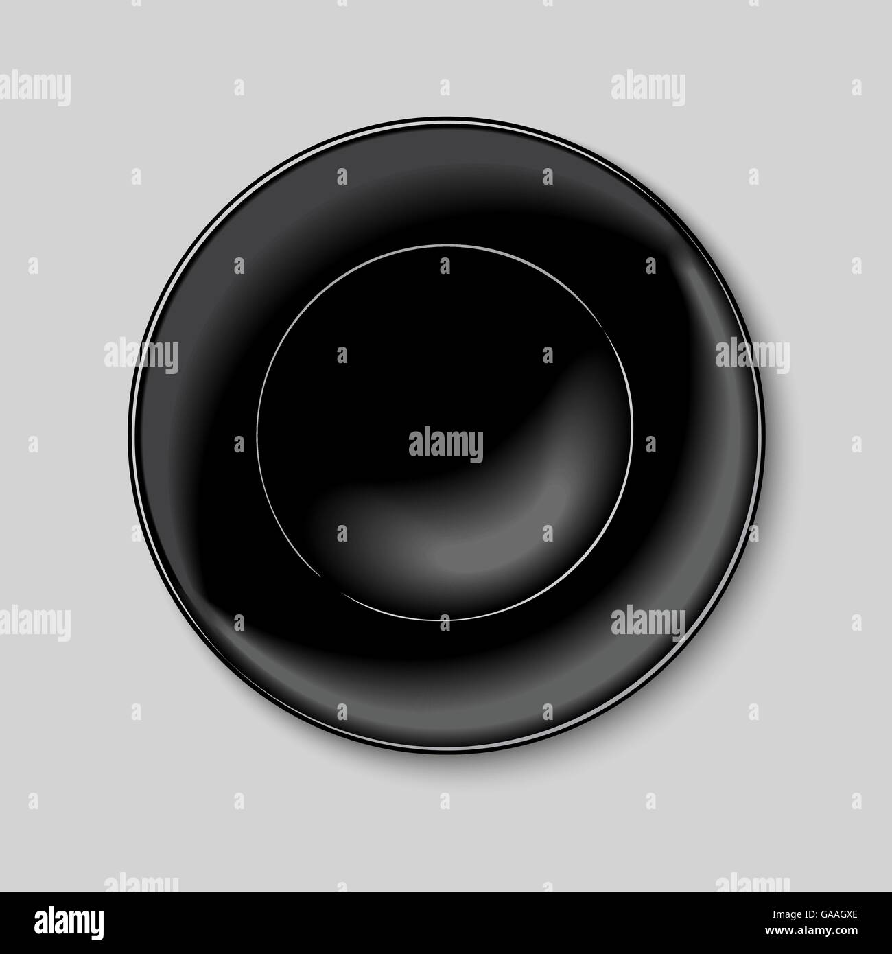 Square plate top view Stock Vector Images - Alamy