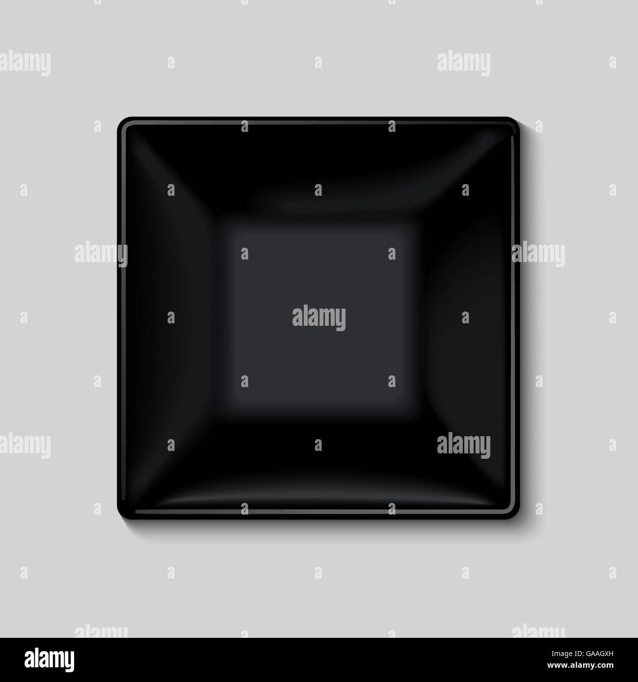 Black square plate Stock Vector Image & Art - Alamy