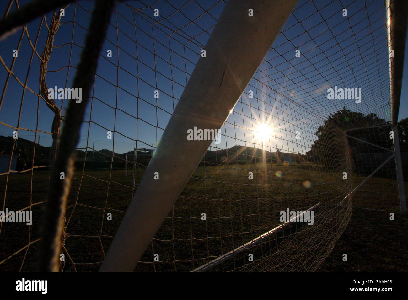 Soccer goals generic hi-res stock photography and images - Alamy