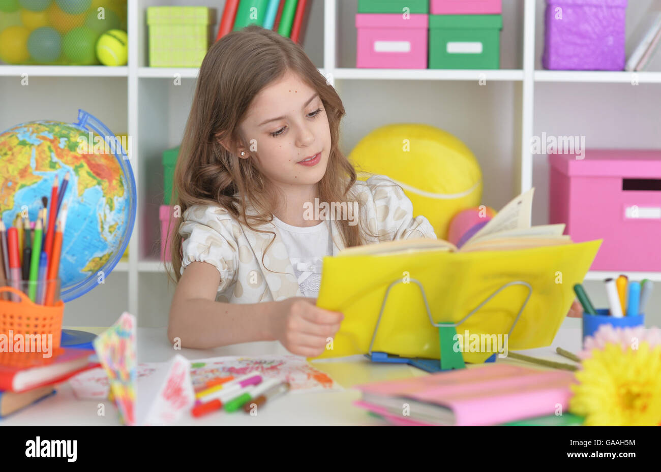 student girl at class Stock Photo - Alamy