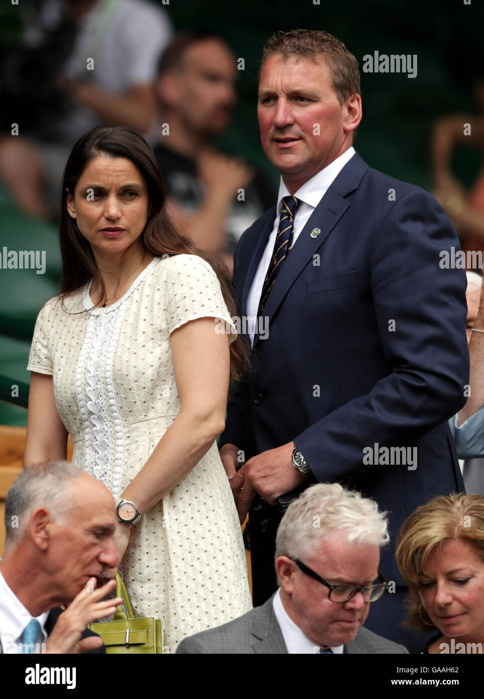 Sir Matthew Pinsent and Demetra Pinsent in the royal box on day seven ...