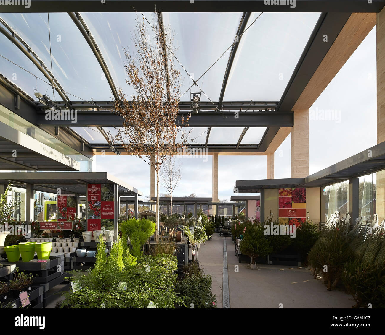 Interior view of canopied garden section. Next - Home and Garden Stores ...