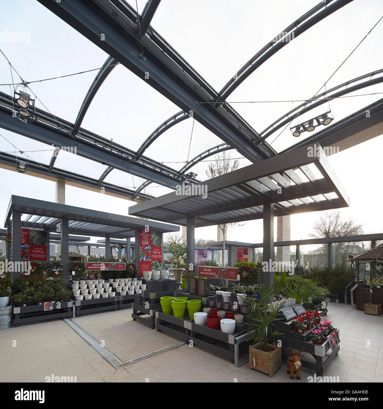 View through garden section with vaulted glass canopy. Next - Home and ...