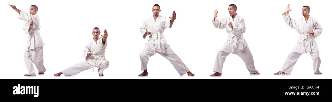 Karate kick collage hi-res stock photography and images - Alamy