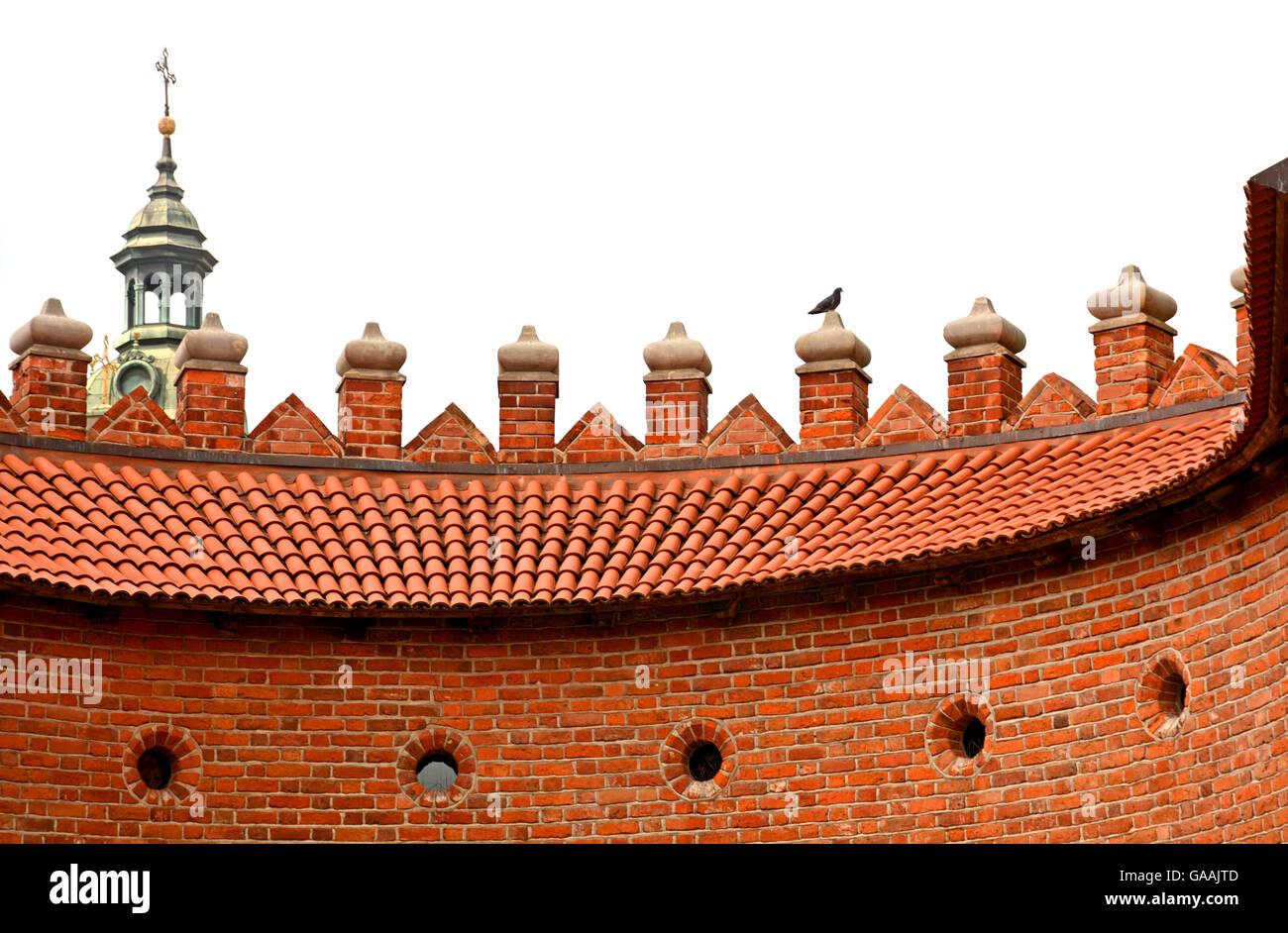 Barbican fortification Warsaw Poland Stock Photo - Alamy