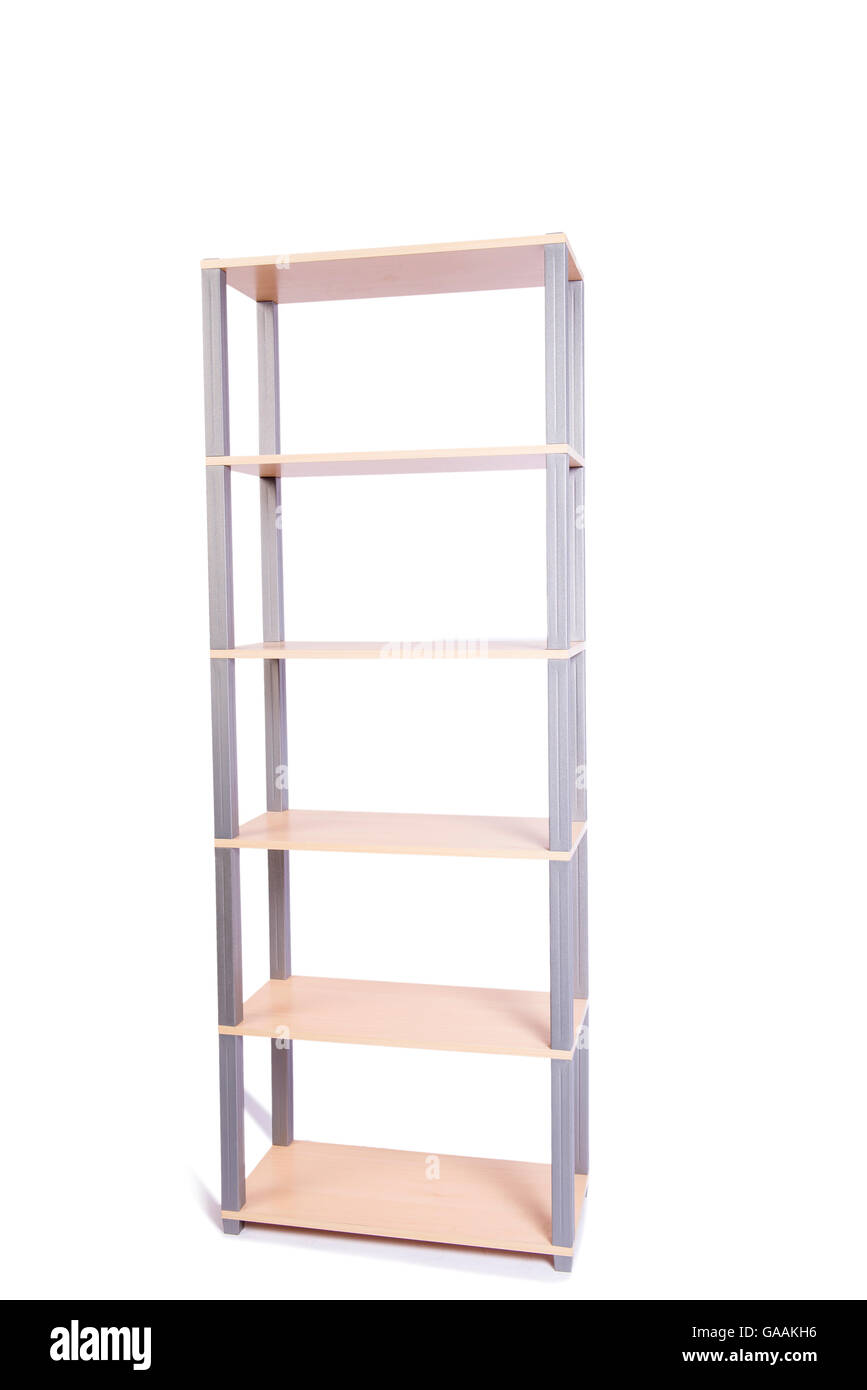 Office shelf isolated on the white background Stock Photo - Alamy
