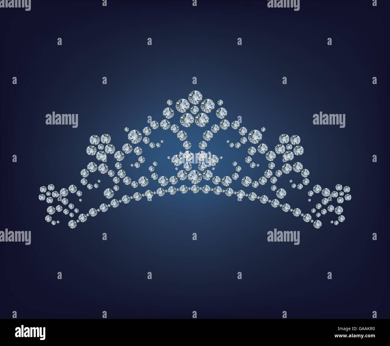 Diamond tiara - vector illustration Stock Vector Image & Art - Alamy