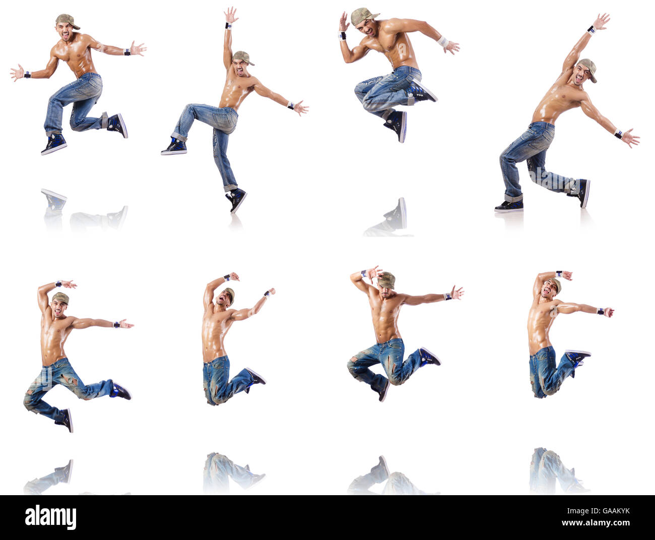 Dancer dancing dances isolated on white Stock Photo - Alamy