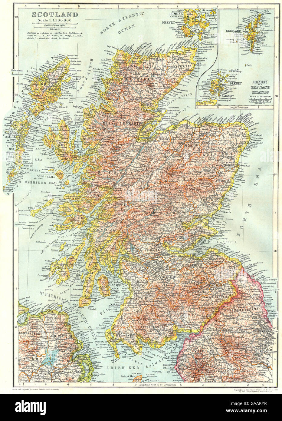 Orkney islands scotland map hi-res stock photography and images - Alamy