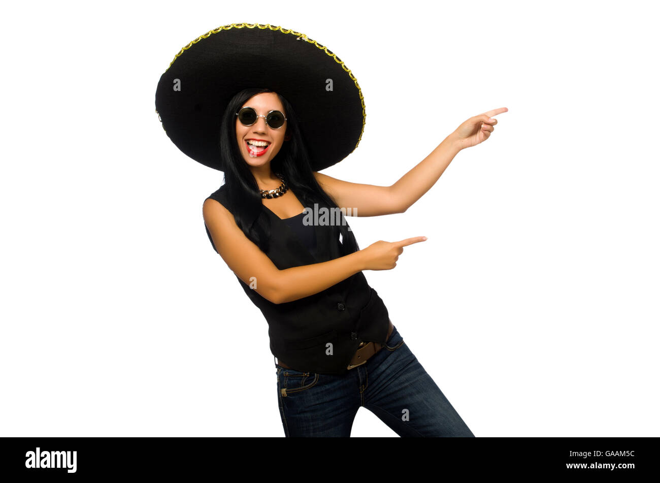 Wearing serape mexico hi-res stock photography and images - Alamy