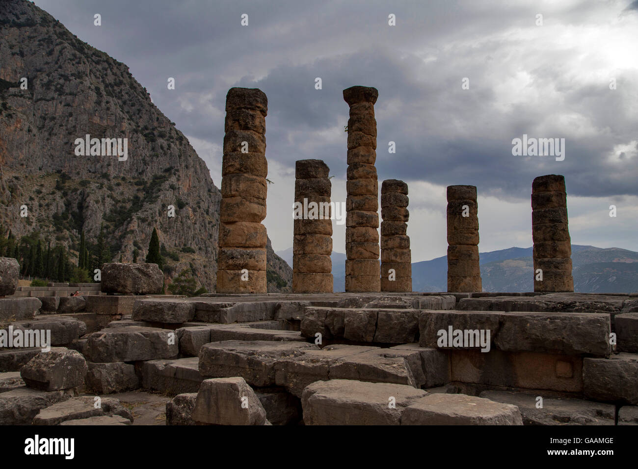 Temple of delphi hi-res stock photography and images - Alamy