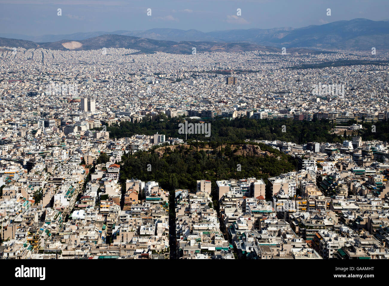 Panorama of Athens, Greece, from the Acropolis Stock Photo - Alamy