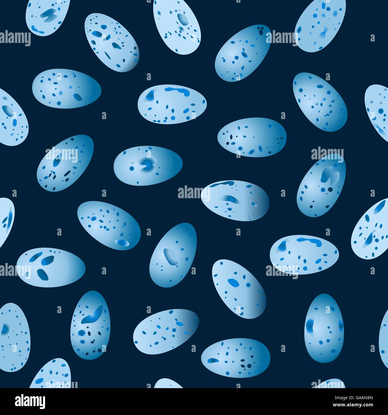 vector seamless pattern of eggs bird Song Thrush Turdus philome Stock ...