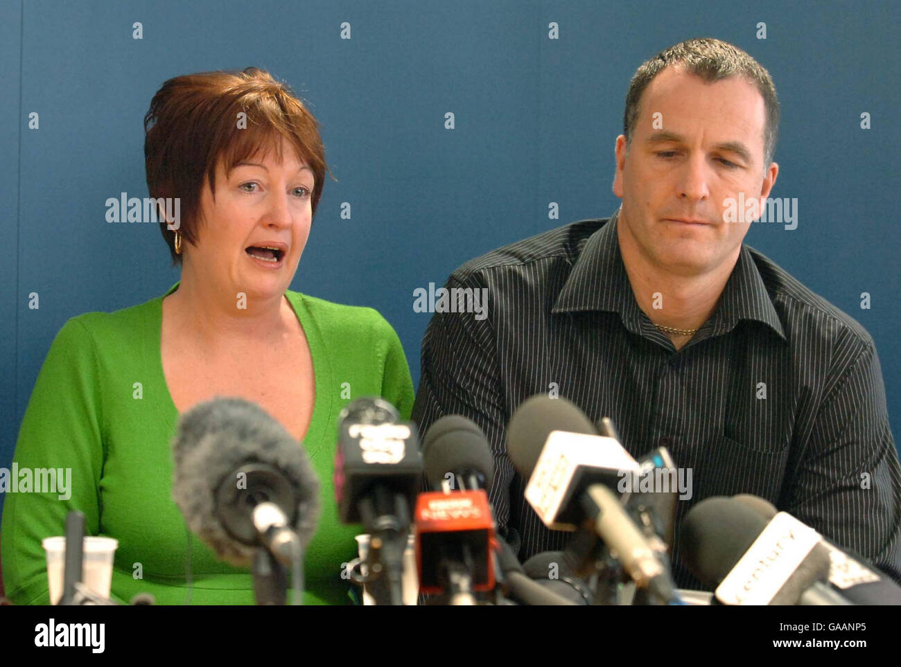 Melanie and Stephen Jones, parents of murdered schoolboy Rhys, during a ...
