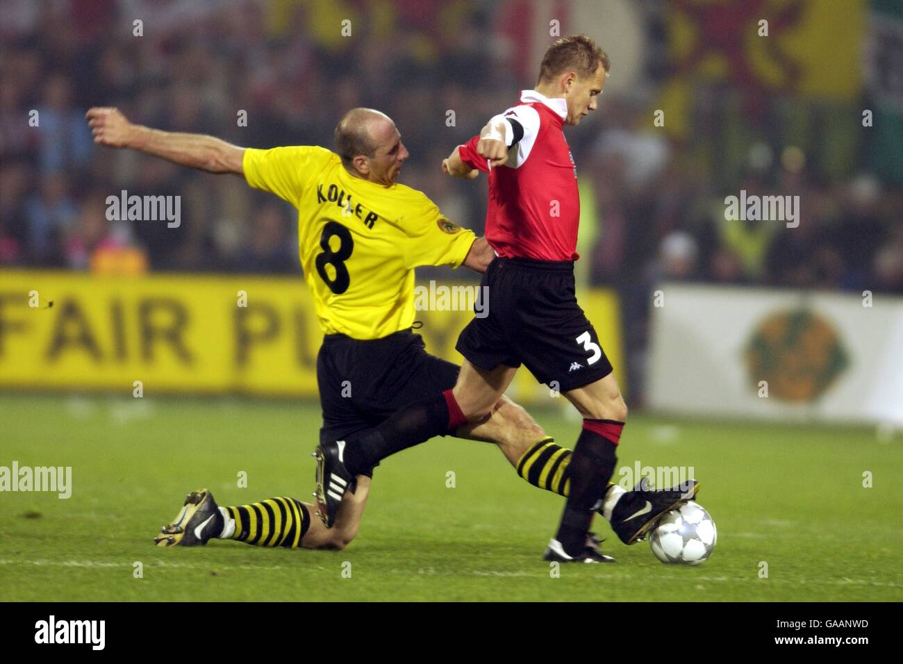 Soccer - UEFA Cup - Final - Feyenoord v Borussia Dortmund Stock Photo ...