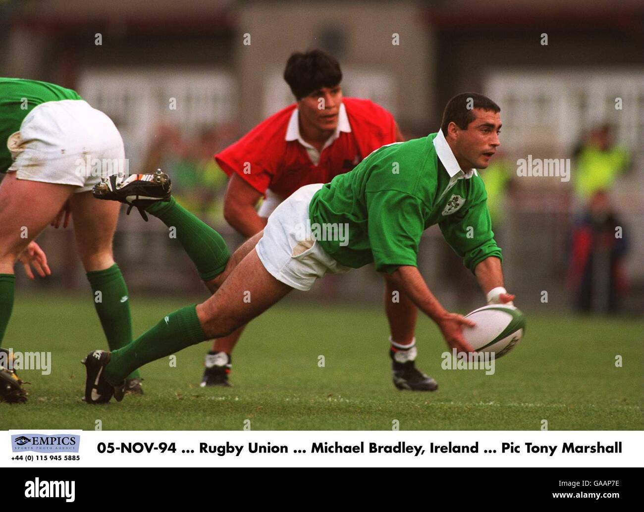 158927 Michael Bradley. 05-NOV-94. Rugby Union. Michael Bradley ...